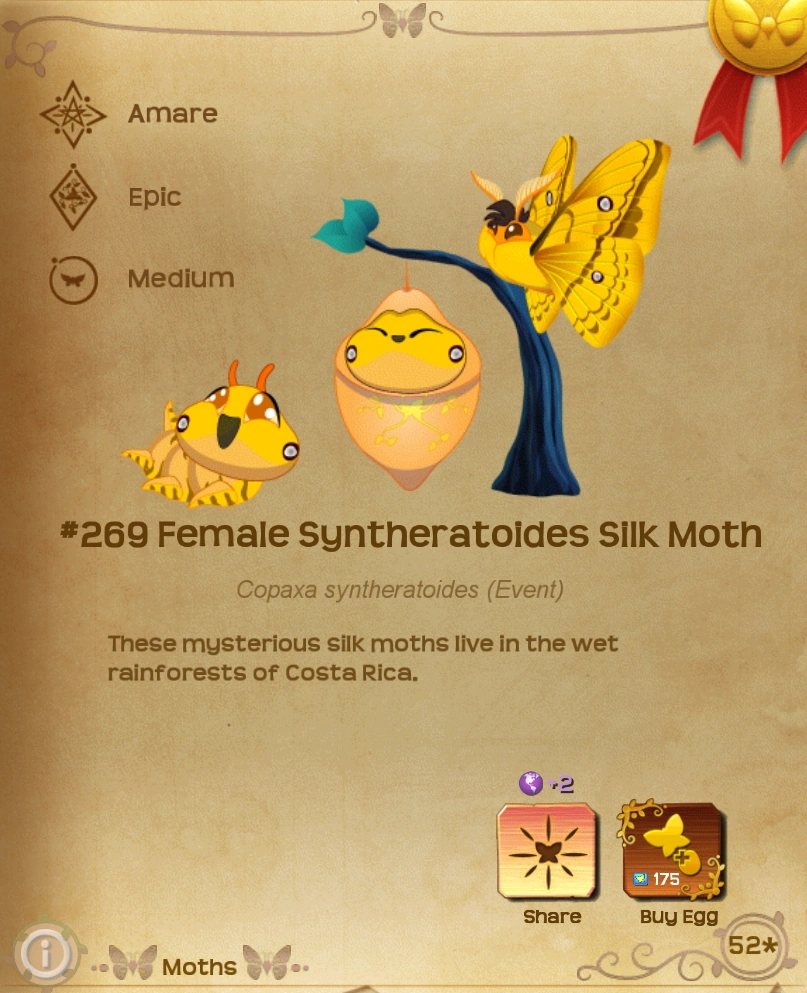 Female Syntheratoides Silk Moth | Flutter: Starlight Wikia | Fandom