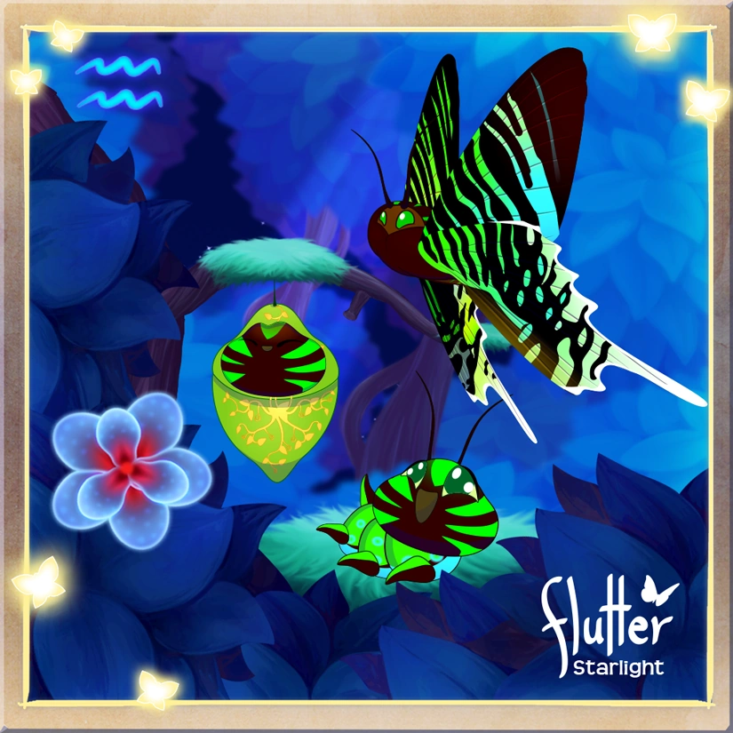 Green-banded Uranus Moth | Flutter: Starlight Wikia | Fandom