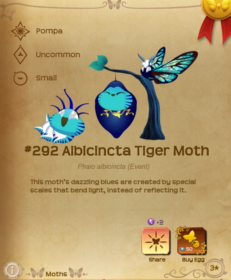 Albicincta Tiger Moth | Flutter: Starlight Wikia | Fandom