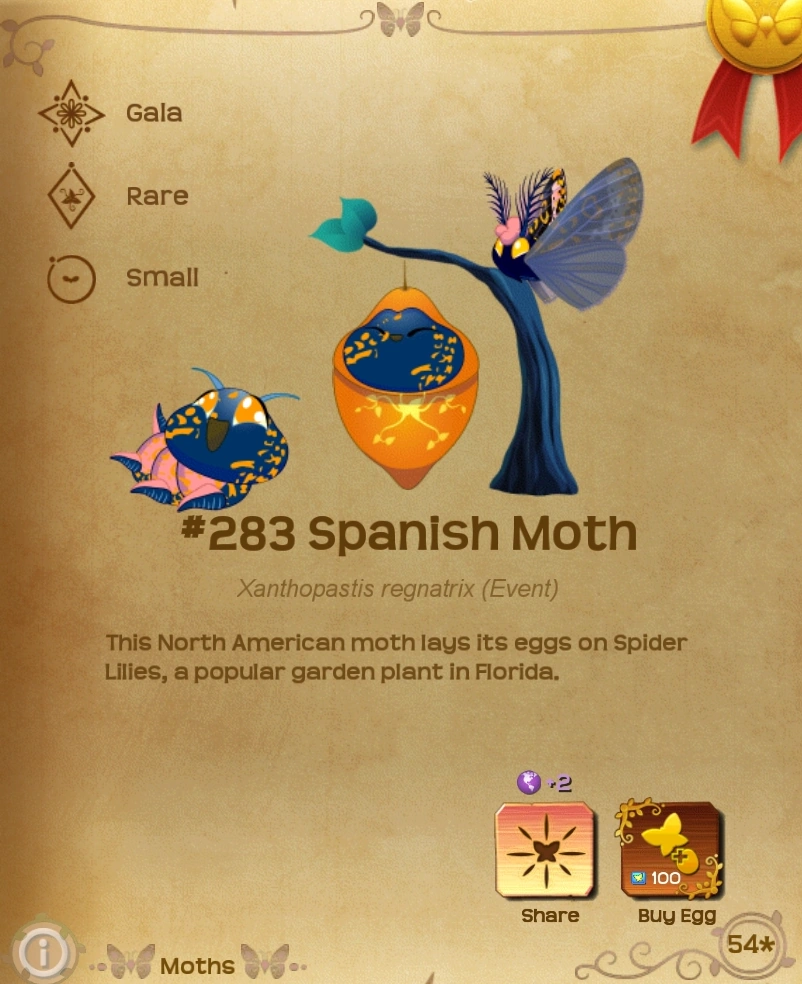 Spanish Moth | Flutter: Starlight Wikia | Fandom