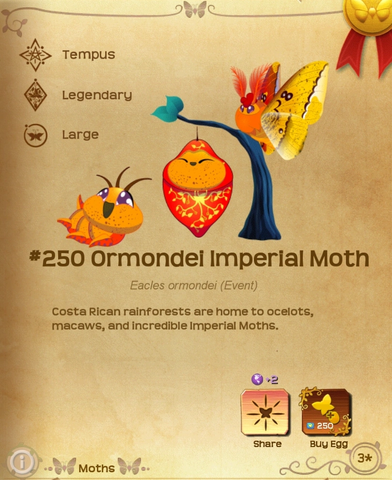 Ormondei Imperial Moth | Flutter: Starlight Wikia | Fandom