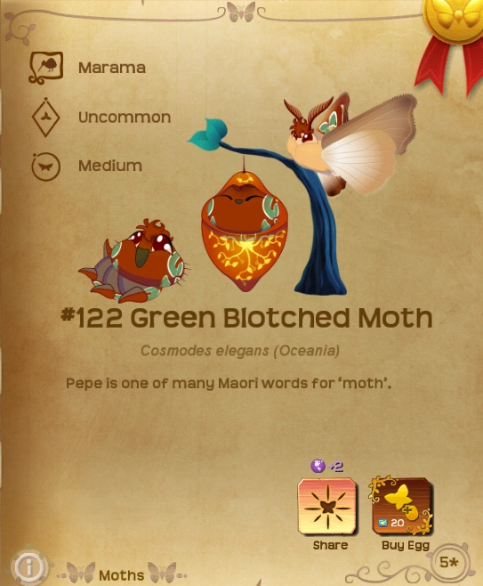 Green Blotched Moth | Flutter: Starlight Wikia | Fandom