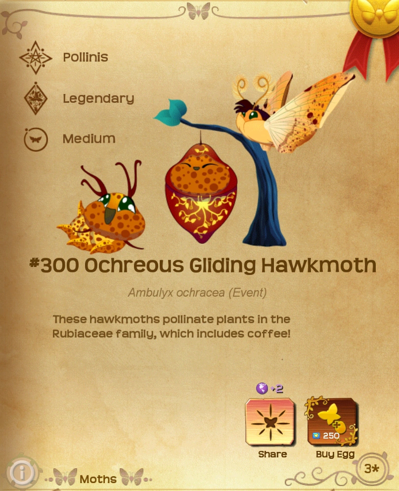 Ochreous Gliding Hawkmoth | Flutter: Starlight Wikia | Fandom