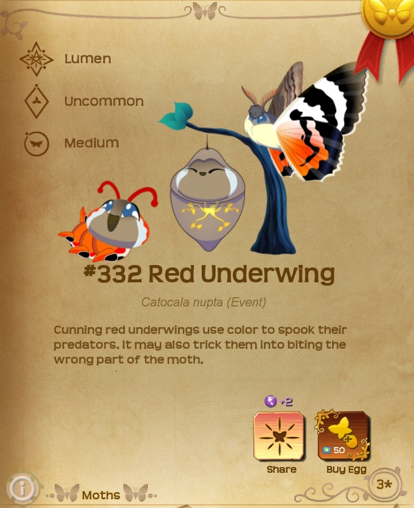 Red Underwing | Flutter: Starlight Wikia | Fandom