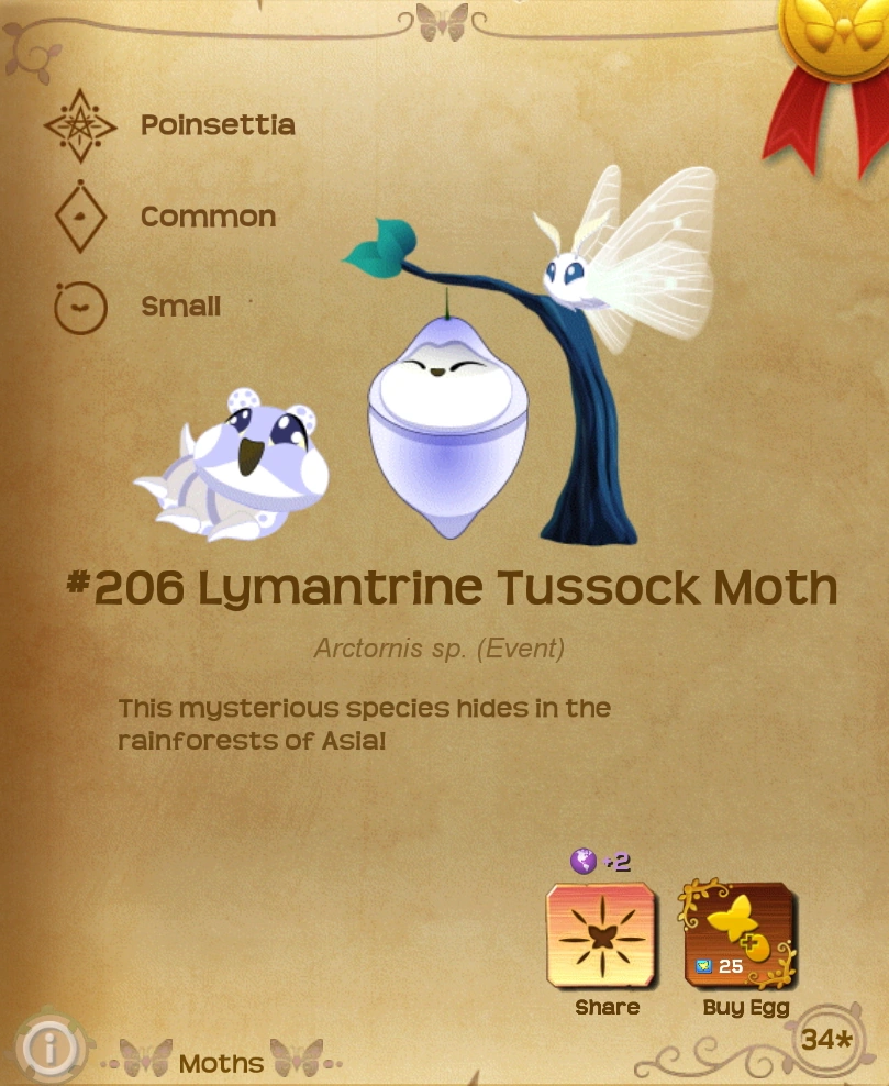 Lymantrine Tussock Moth | Flutter: Starlight Wikia | Fandom