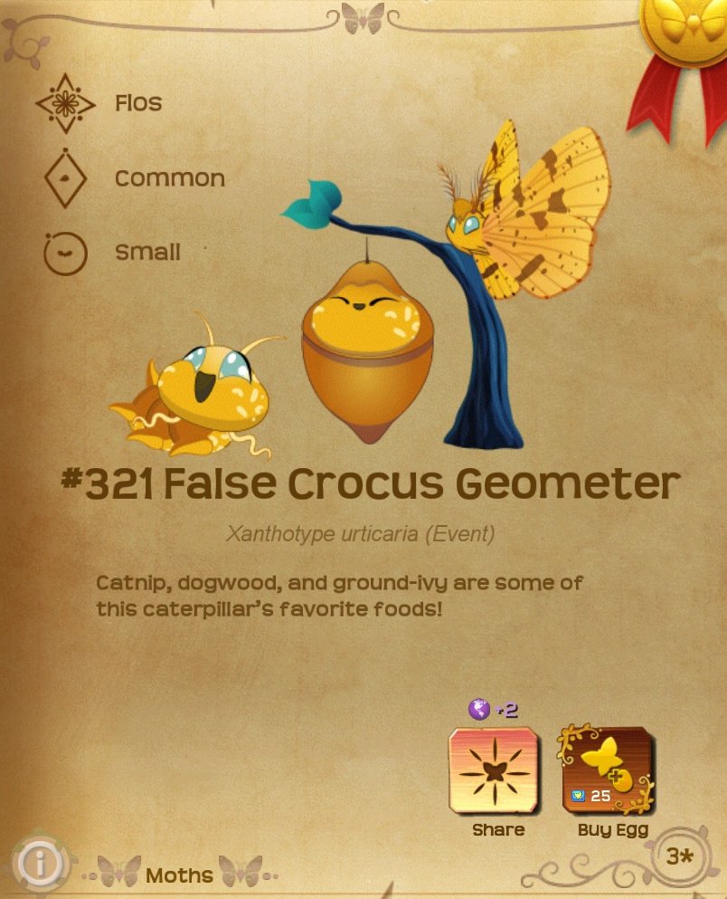 False Crocus Geometer | Flutter: Starlight Wikia | Fandom
