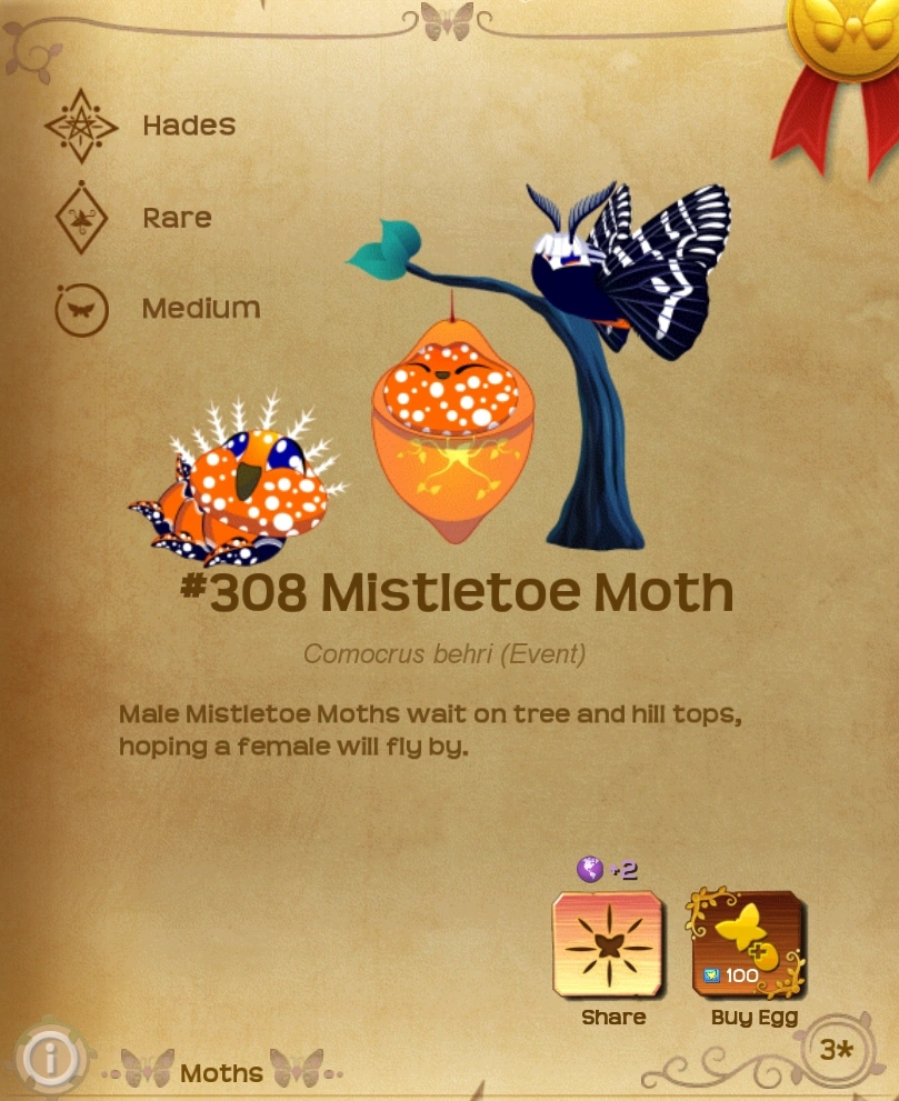 Mistletoe Moth | Flutter: Starlight Wikia | Fandom