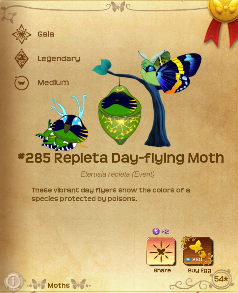 Repleta Day-flying Moth | Flutter: Starlight Wikia | Fandom