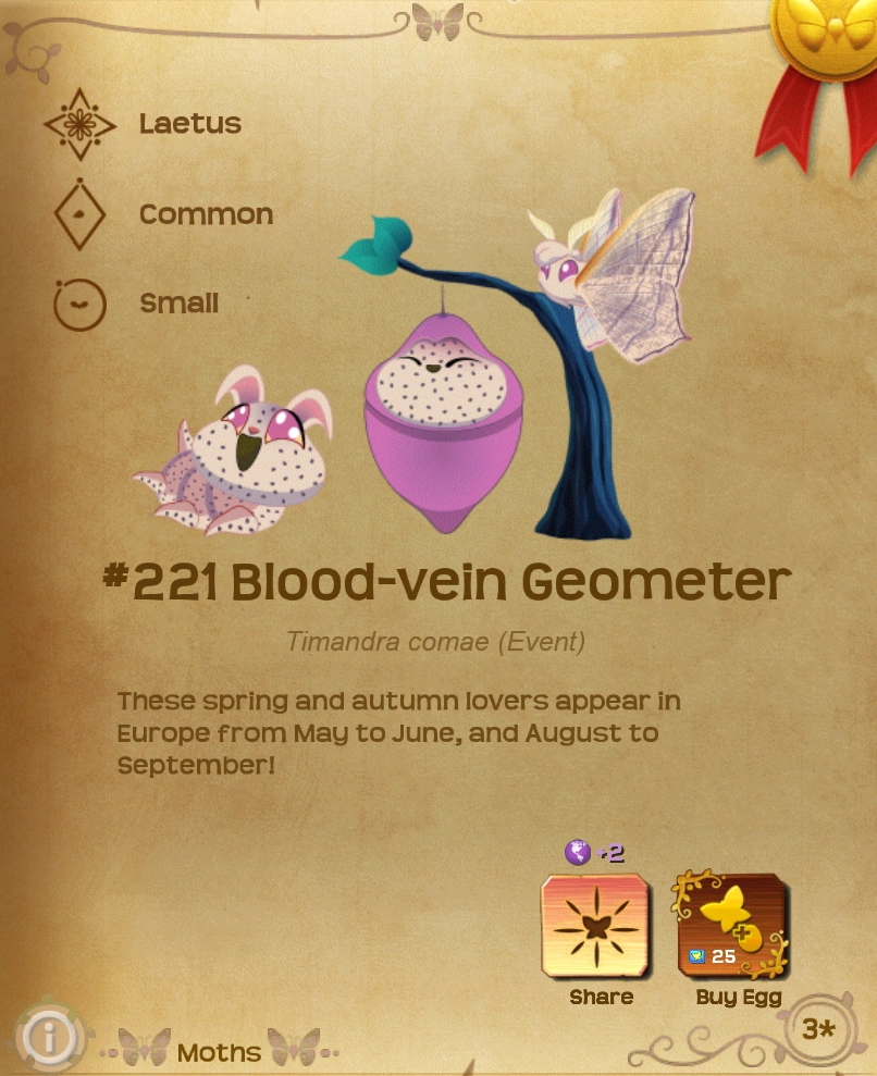 Blood-vein Geometer | Flutter: Starlight Wikia | Fandom