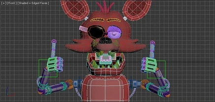 Wireframe Overlay Beta Foxy | FNaF Character Definitive List Wiki | Fandom