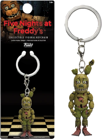 FUNKO Springtrap Collectible Figural Keychain | FNaF Merch Wiki | Fandom