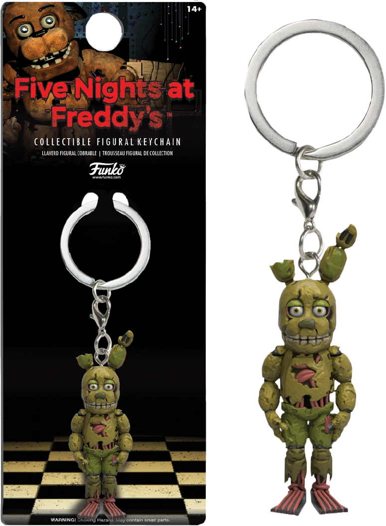 FUNKO Springtrap Collectible Figural Keychain | FNaF Merch Wiki | Fandom