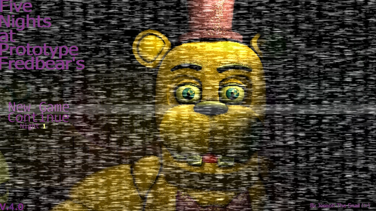 Five Nights at Prototype Fredbear’s | Fazbear Execlopedia and Oddities ...