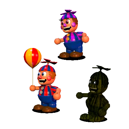 Balloon Boy, JJ and Phantom BB | FNAF World Simulator Wikia | Fandom