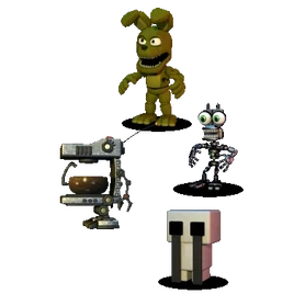 Plushtrap, Endo Plush, Coffee and Crying Child | FNAF World Simulator ...