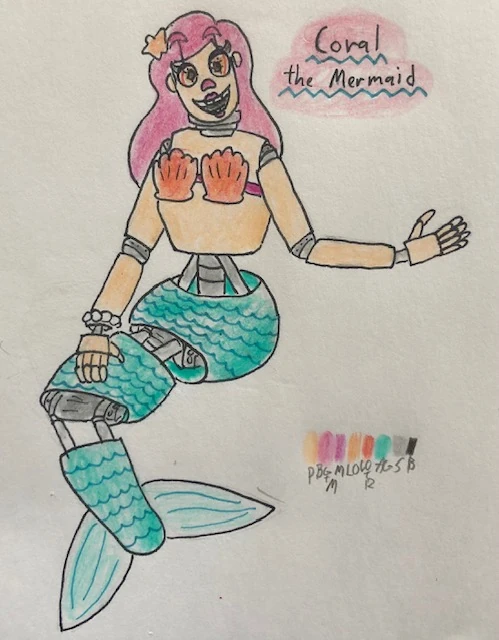 Coral the Mermaid | FNAF~OC Wiki | Fandom