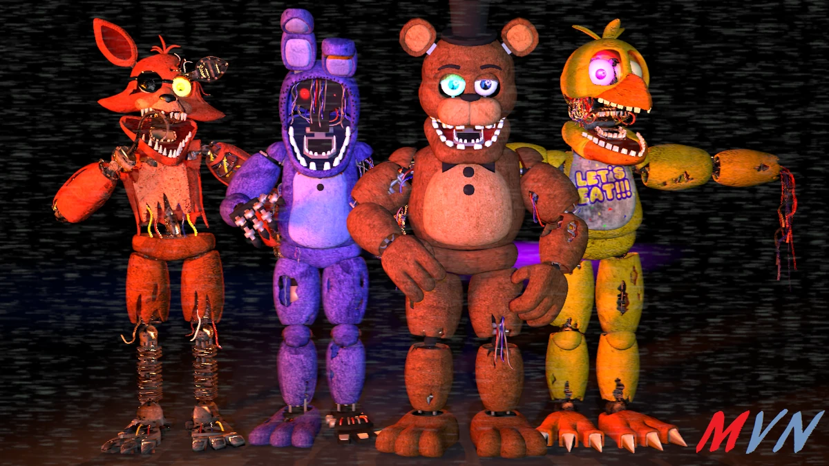 Withered Animatronics | Five Nights at Mason's Wiki | Fandom