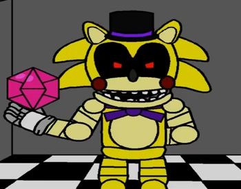 Golden Toy Lock Sonic | FNAS Nightmare Revived Wiki | Fandom