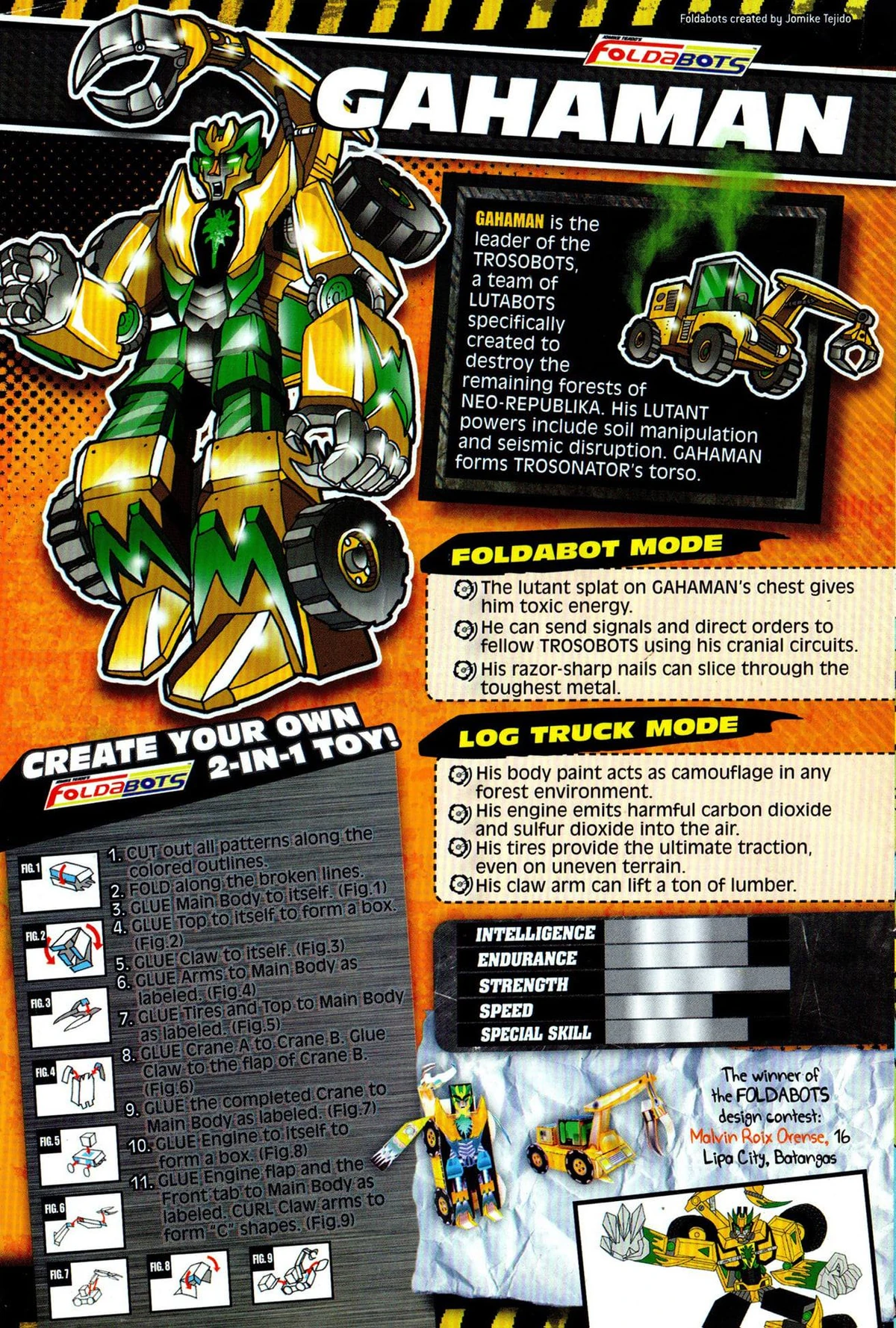 Gahaman | Foldabots Wiki | Fandom