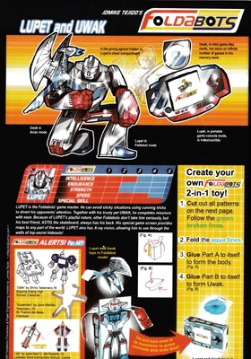 Lupet with Uwak & Sipit/Lupet and Uwak (2007) | Foldabots Wiki | Fandom