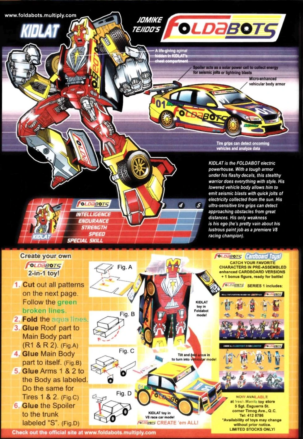 Kidlat/Kidlat (2008) | Foldabots Wiki | Fandom