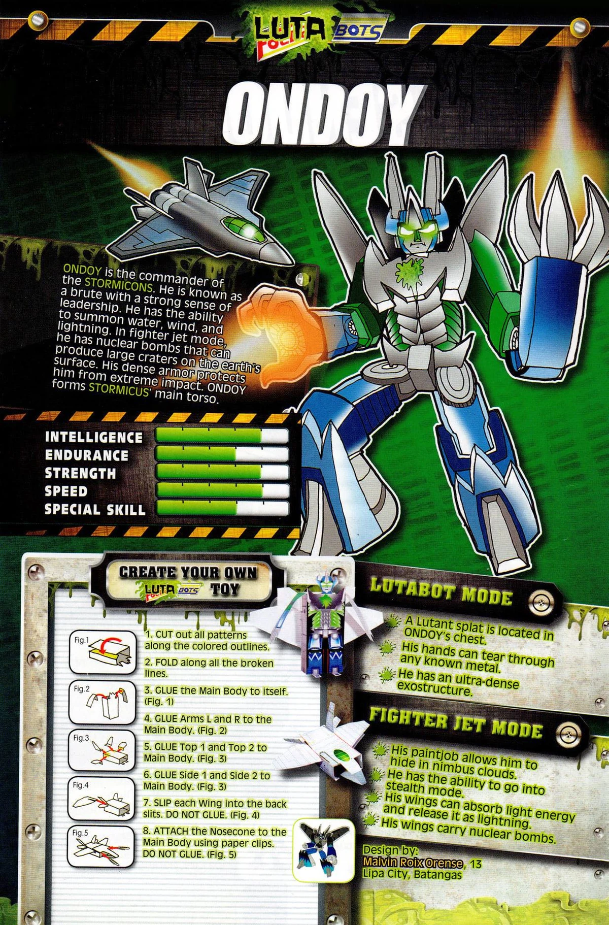 Ondoy | Foldabots Wiki | Fandom