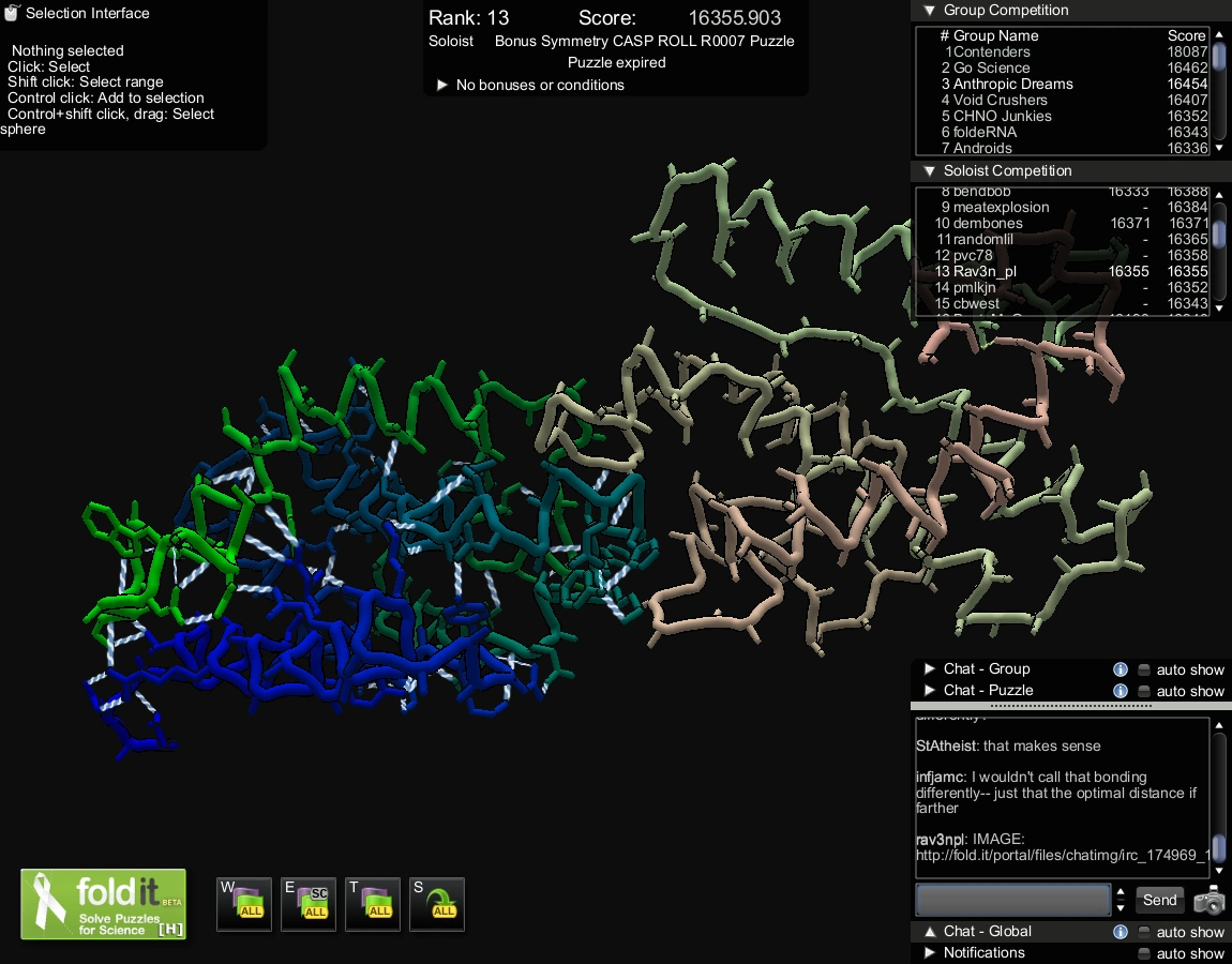 Symmetry CASP ROLL R0007 | Foldit Wiki | Fandom