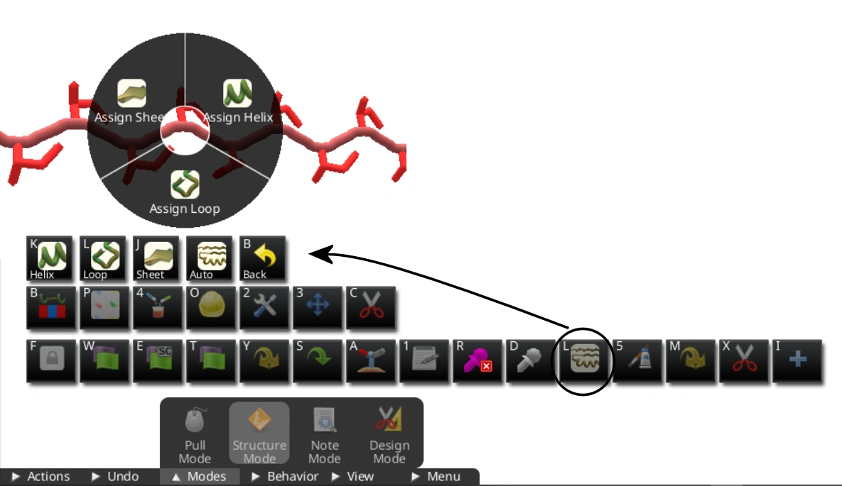 New interface structure mode | Foldit Wiki | Fandom
