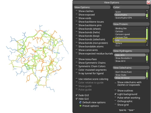 View options/View Protein/Line | Foldit Wiki | Fandom