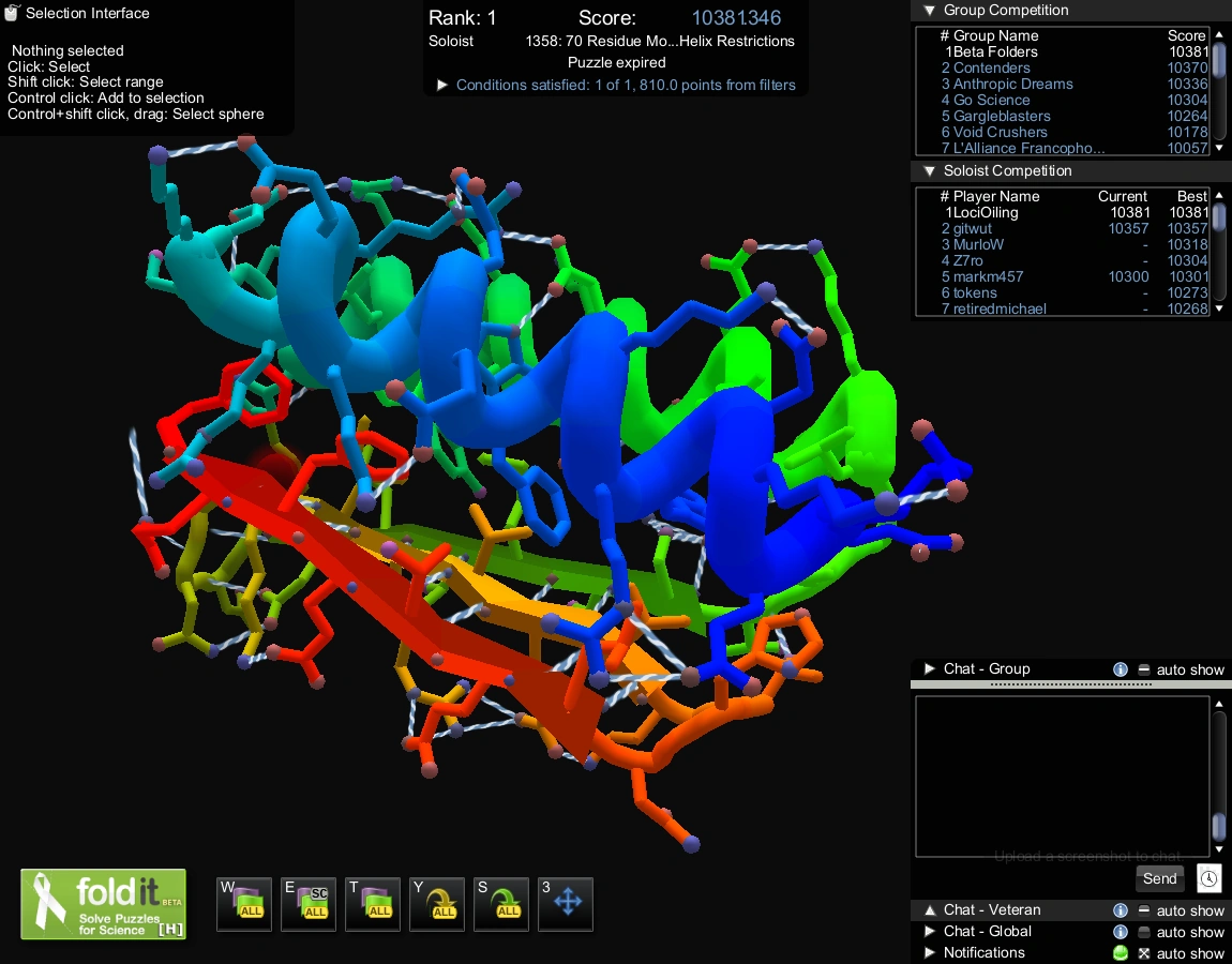 Puzzle 1358 | Foldit Wiki | Fandom