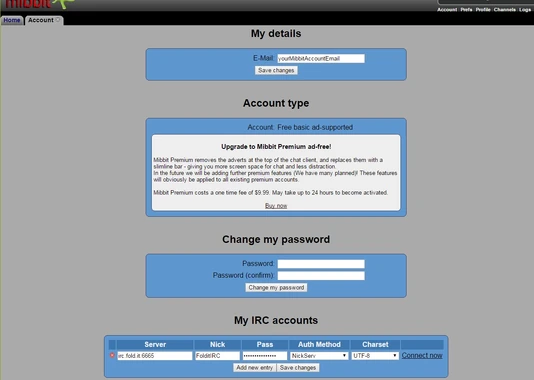IRC Set up - MIBBIT ( web based IRC) | Foldit Wiki | Fandom