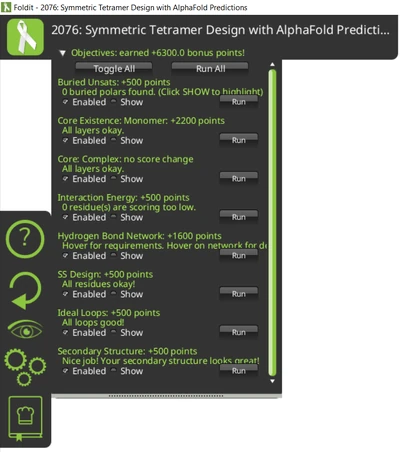 Foldit user interface/Objectives | Foldit Wiki | Fandom