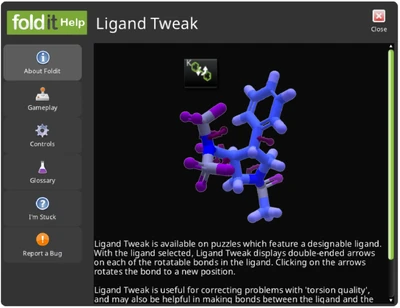 Small molecule design/Tweak Ligand | Foldit Wiki | Fandom