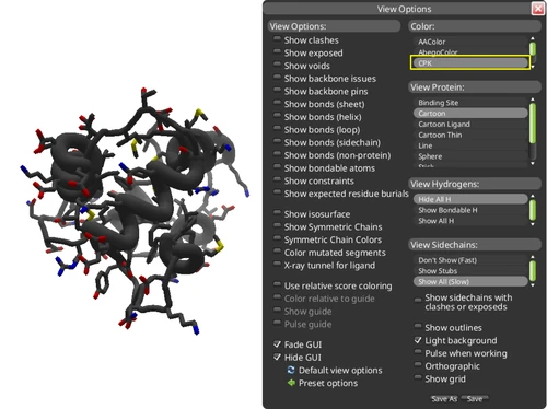 View options/Color/CPK | Foldit Wiki | Fandom