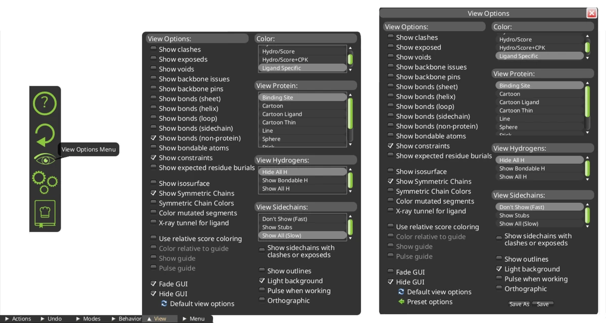 New interface view menu | Foldit Wiki | Fandom