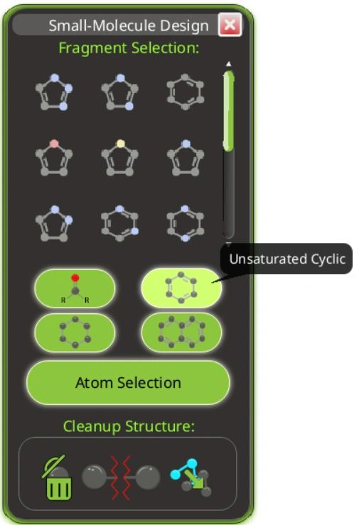 Small molecule design/Unsaturated Cyclic | Foldit Wiki | Fandom