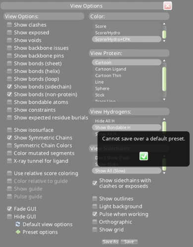 View options/Save | Foldit Wiki | Fandom