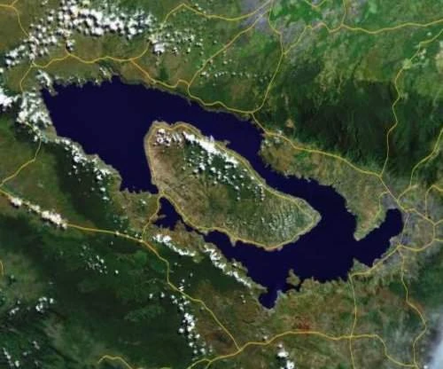 Toba Volcano Map