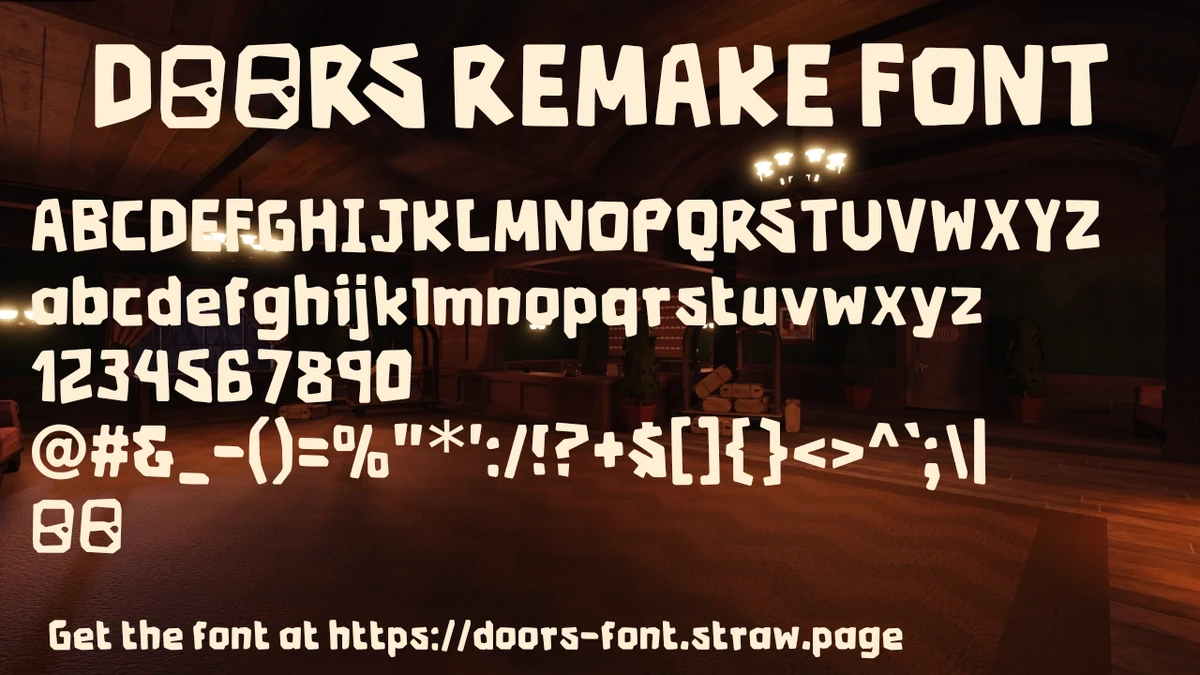 DOORS Remake | Fonts Wiki | Fandom
