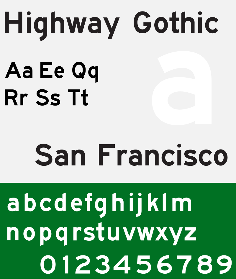 Highway Gothic | Fonts Wiki | Fandom