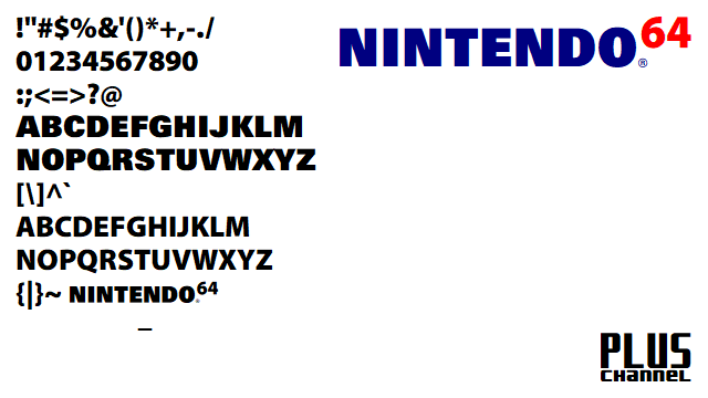 Nintendo Sixty-Font | Font Wiki | Fandom