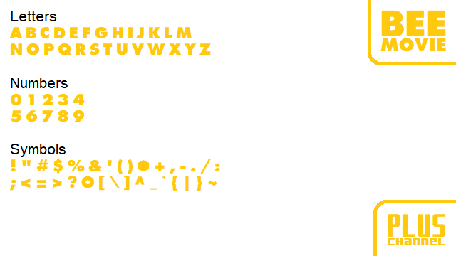 Bee Movie Font (Version 2) | Font Wiki | Fandom