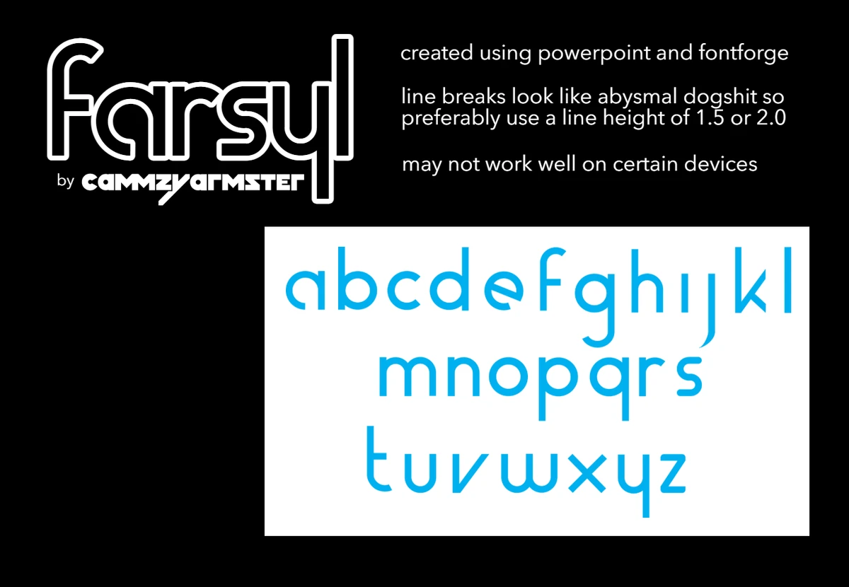 Farsyl | Font Wiki | Fandom