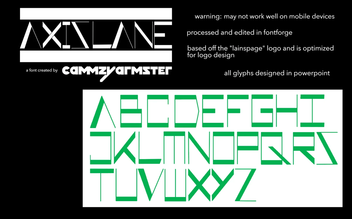 Axis Lane | Font Wiki | Fandom