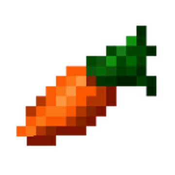 Minecraft Carrot Pixel Art
