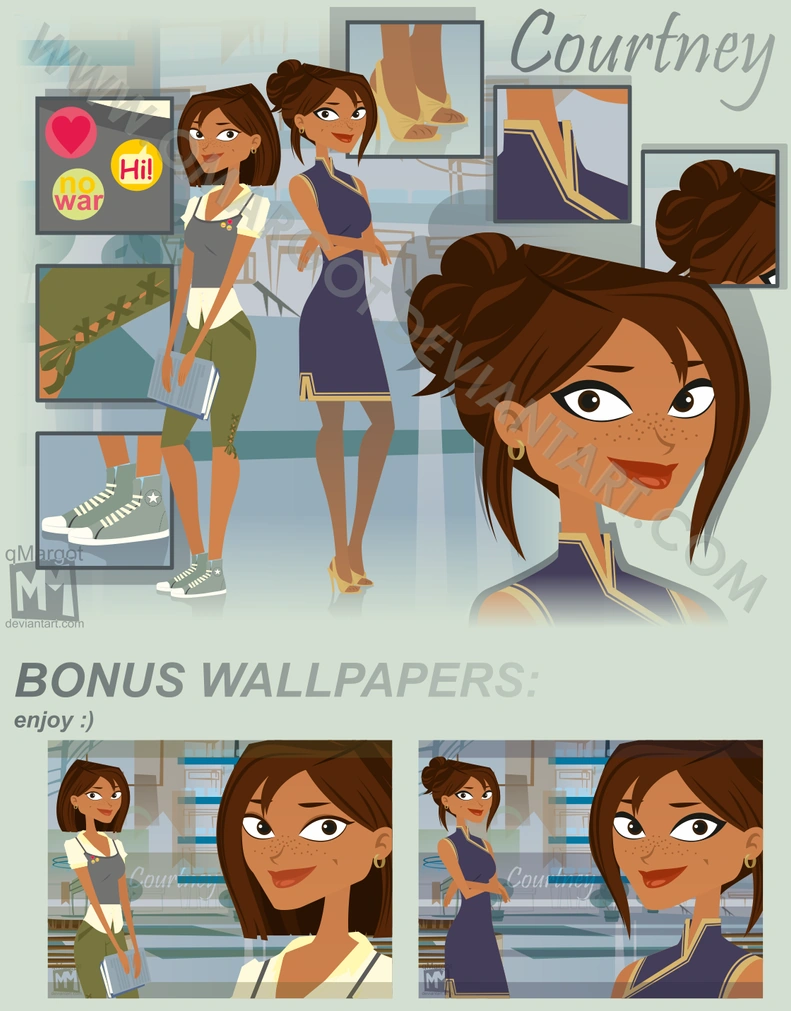 Courtney TDI Artwork's Style | FOR*1 Wiki | Fandom