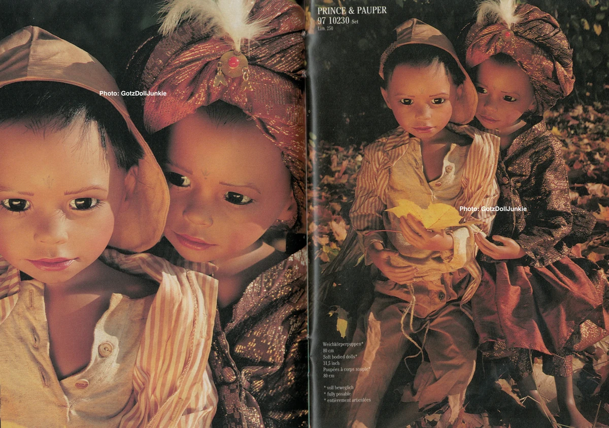 1997 PRINCE and PAUPER - Gotz Artist Dolls Designed by PHILIP HEATH ...