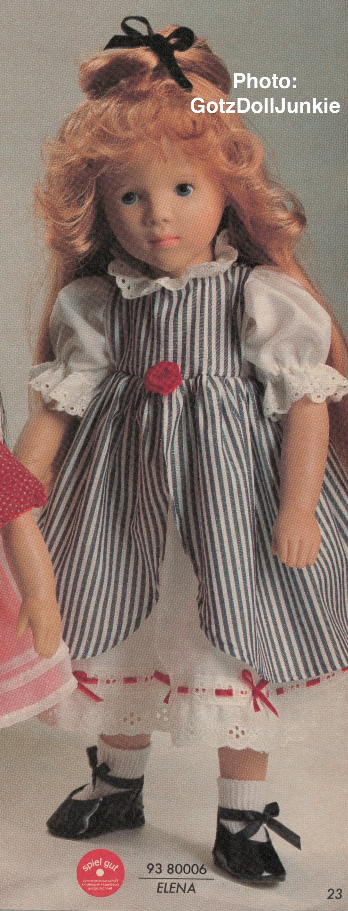 1993 ELENA - Gotz Artist Doll Designed by SYLVIA NATTERER - 93 80006 ...
