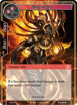 Spirit of Fire | Force of Will TCG Wiki | Fandom