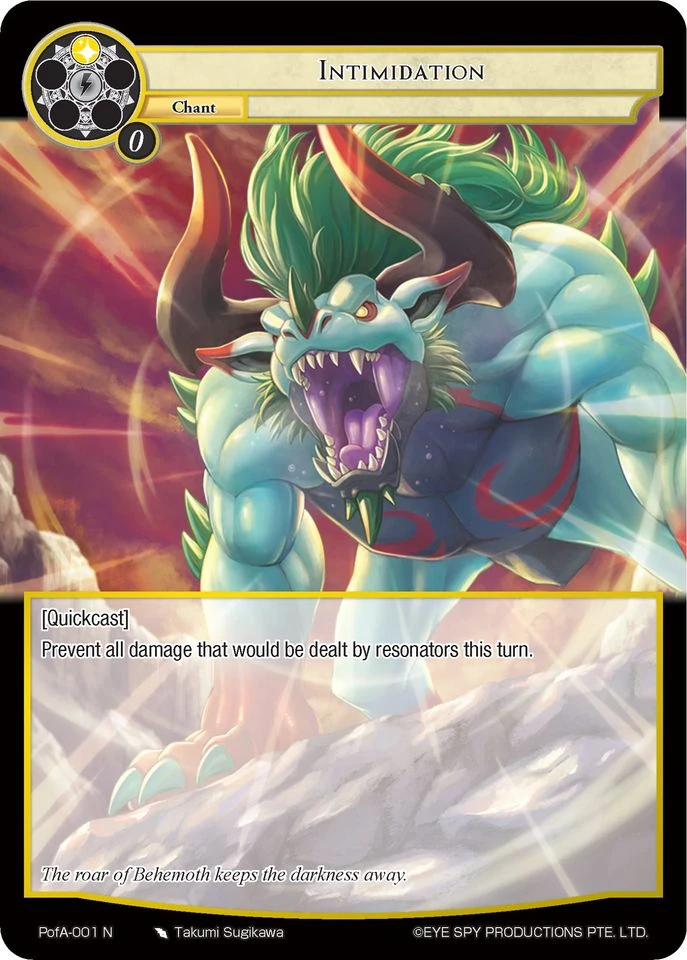 Intimidation | Force of Will TCG Wiki | Fandom